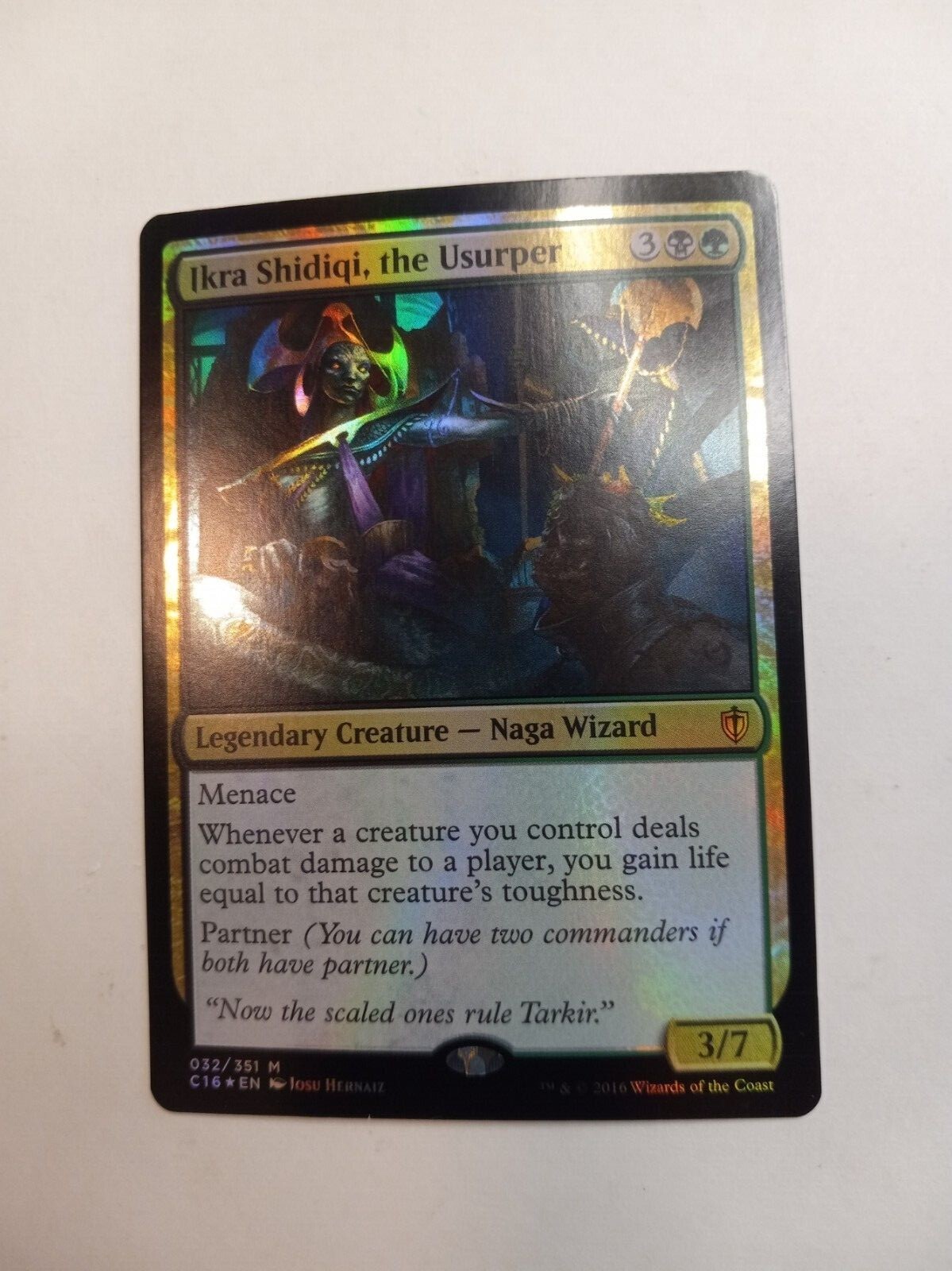 Ikra Shidiqi, the Usurper - Foil 32/351 Near Mint MTG Commander 2016 ...