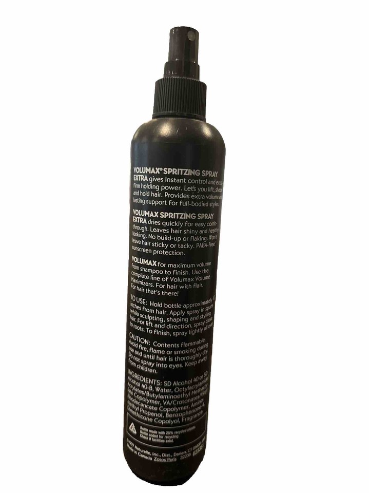 Naturelle Volumax Spritzing Spray Extra Firm Hold 12oz Volume ...