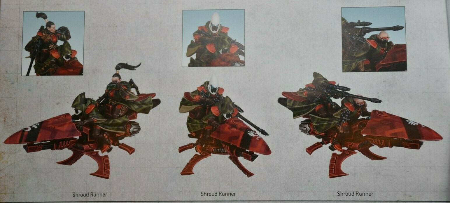 Warhammer 40k Craftworlds Aeldari Shroud Runners (3) NoS SHIPS FAST | eBay