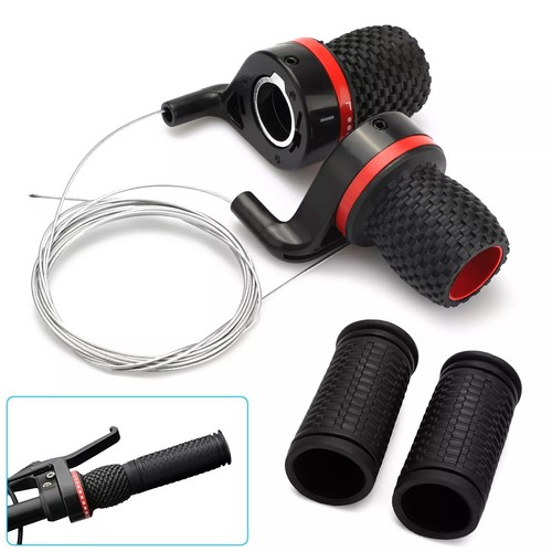 Bicycle Shift Levers Handle Bike Twist Grip Gear Cycle Speed Handlebar ...