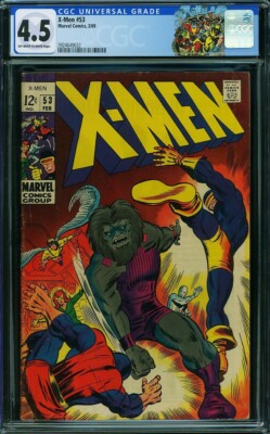 The X-MEN # 53 CGC 4.5 Nice AFFORDABLE Book! Upgraded label! 3924649022 ...