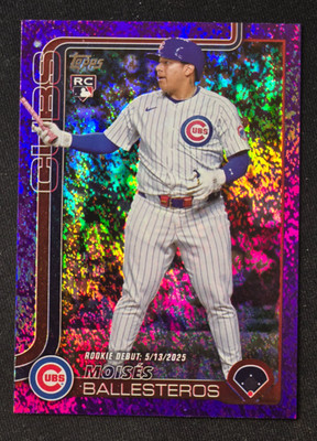 2025 Topps Update US236 Moises Ballesteros RC Debut Purple Holo Foil ...