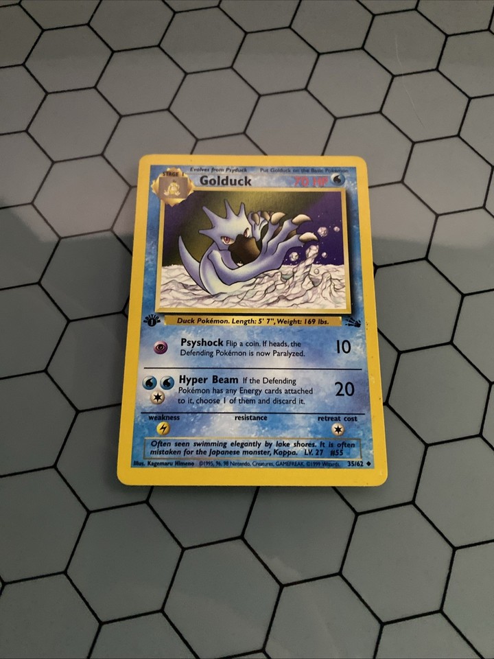 Pokemon TCG Fossil 35/62 Golduck 1st Edition | eBay