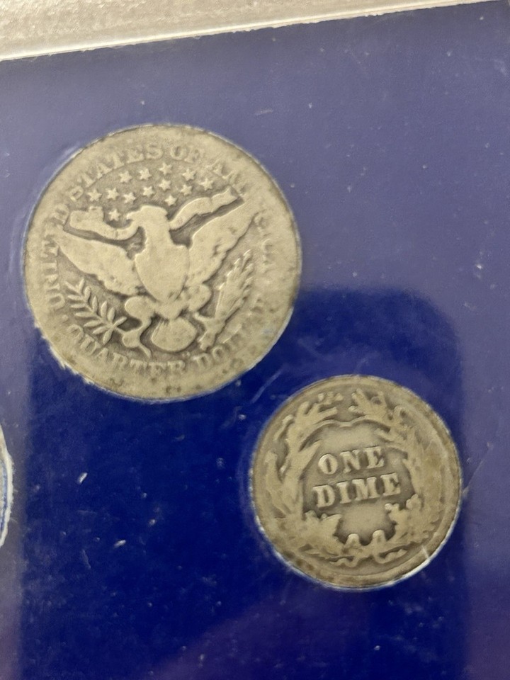 U.S. Silver Americana Series Yesteryear Collection 5 Coin Set Barber ...