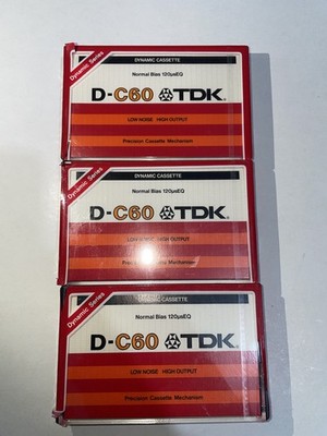 3 X TDK D-C60 AUDIO CASSETTE (1979) BRAND NEW SEALED!! RARE!! | eBay