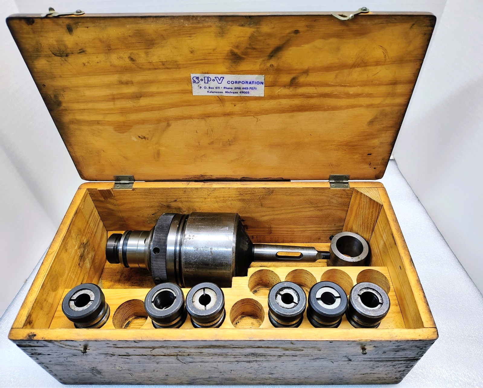 S.P.V SA-SE Tapping Tool Set MT4 Morse Taper Holder Precision Machinist ...