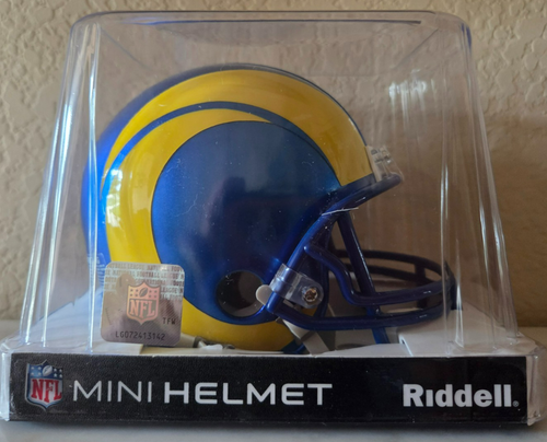 LOS ANGELES RAMS Riddell Mini Helmet with 2ZB Quarterback Facemask | eBay
