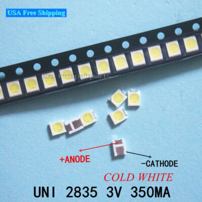 3528 2835 3V 100pcs Lamp SMD Beads for LED TV Backlight Strip,Repair TV ...