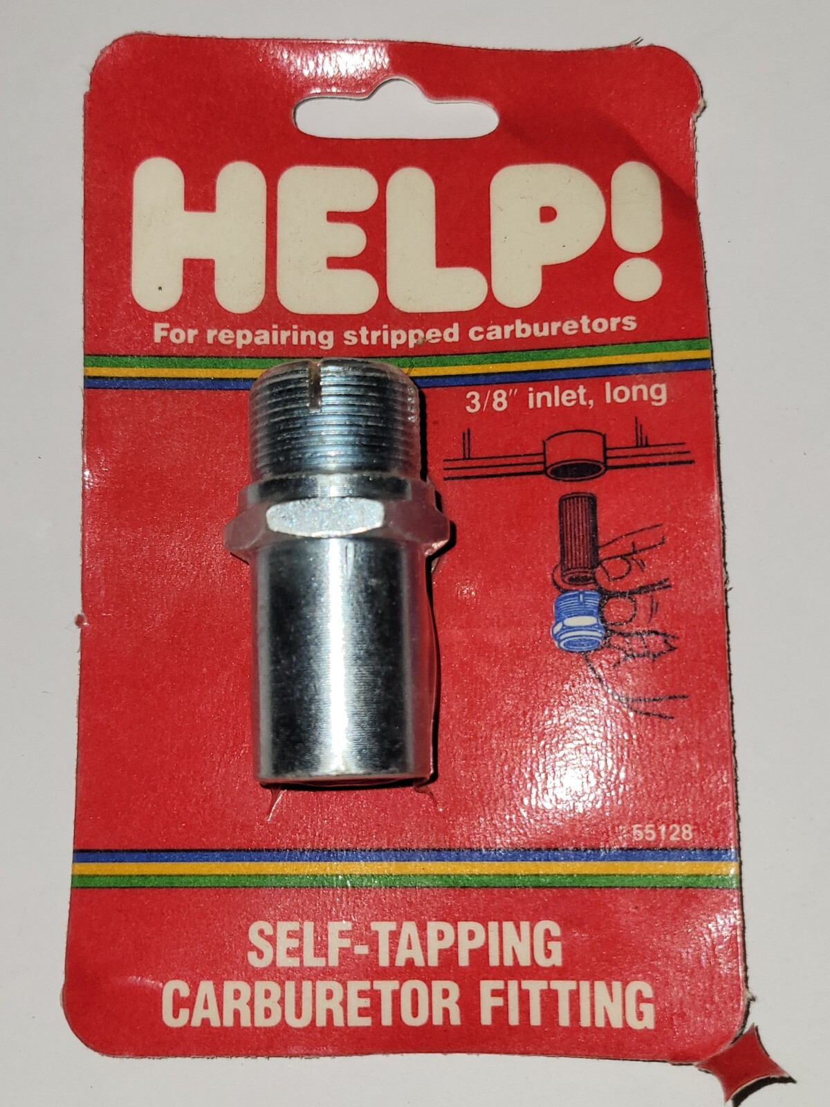 Self-Tapping 7/8" Fuel Inlet Thread Repair Fitting for 3/8" Fuel Line ...