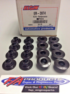 1.250" 7 Degree Stamped Steel Valve Spring Retainers Set Of 16 Elgin ER ...