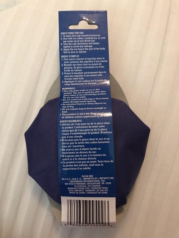 PAIN RELIEF ICE PACK REUSABLE SOOTHES , BRUISES SWELLING ,SORENESS IN ...