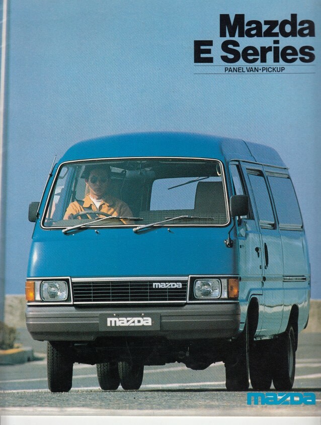 1982 MAZDA E-SERIES PANEL VAN & PICKUP 12p Brochure E1400 E1600 E2200 ...