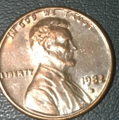 1982 d penny error | eBay