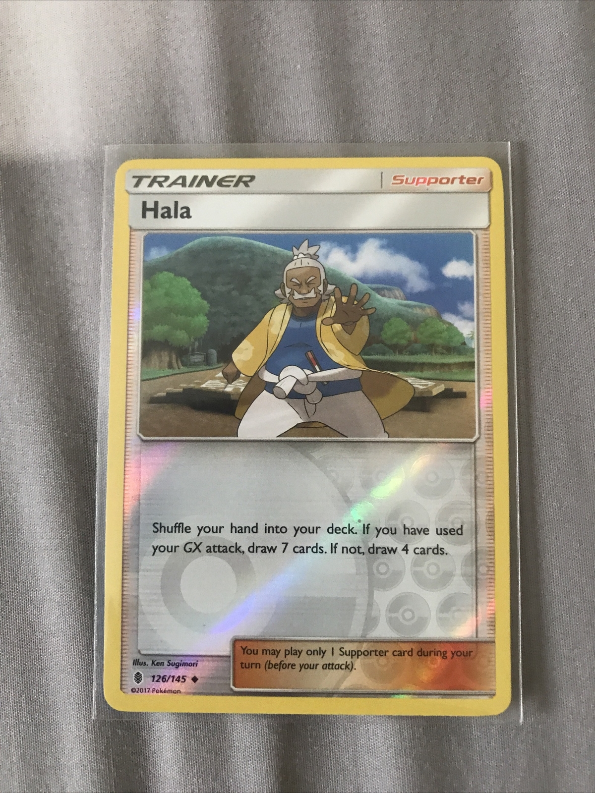 Hala - 126/145 (Reverse Foil) Uncommon SM Guardians Rising Pokemon Card ...