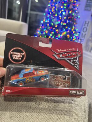 DISNEY PIXAR CARS 3 "BILL" NEW IN PACKAGE, SCALE 1:55, DEMO DERBY, SHIP ...