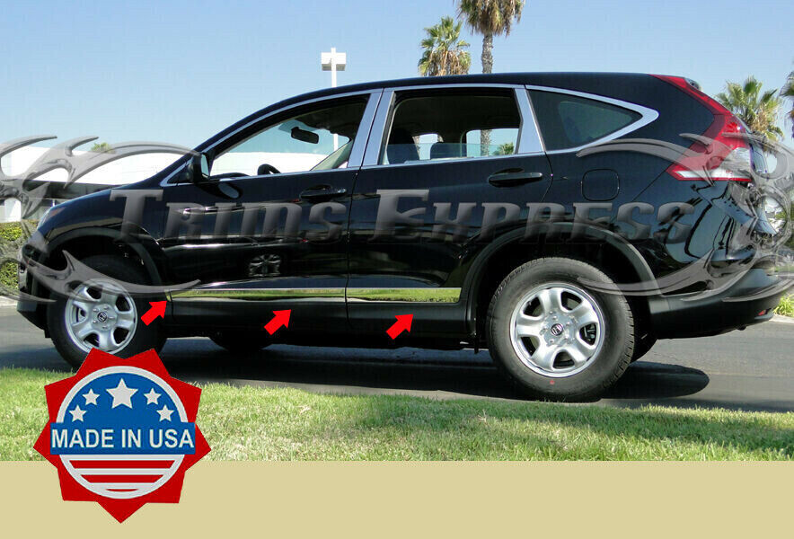 2012-2016 Honda CRV CR-V Rocker Panel Trim Chrome Body Side Molding 6Pc ...