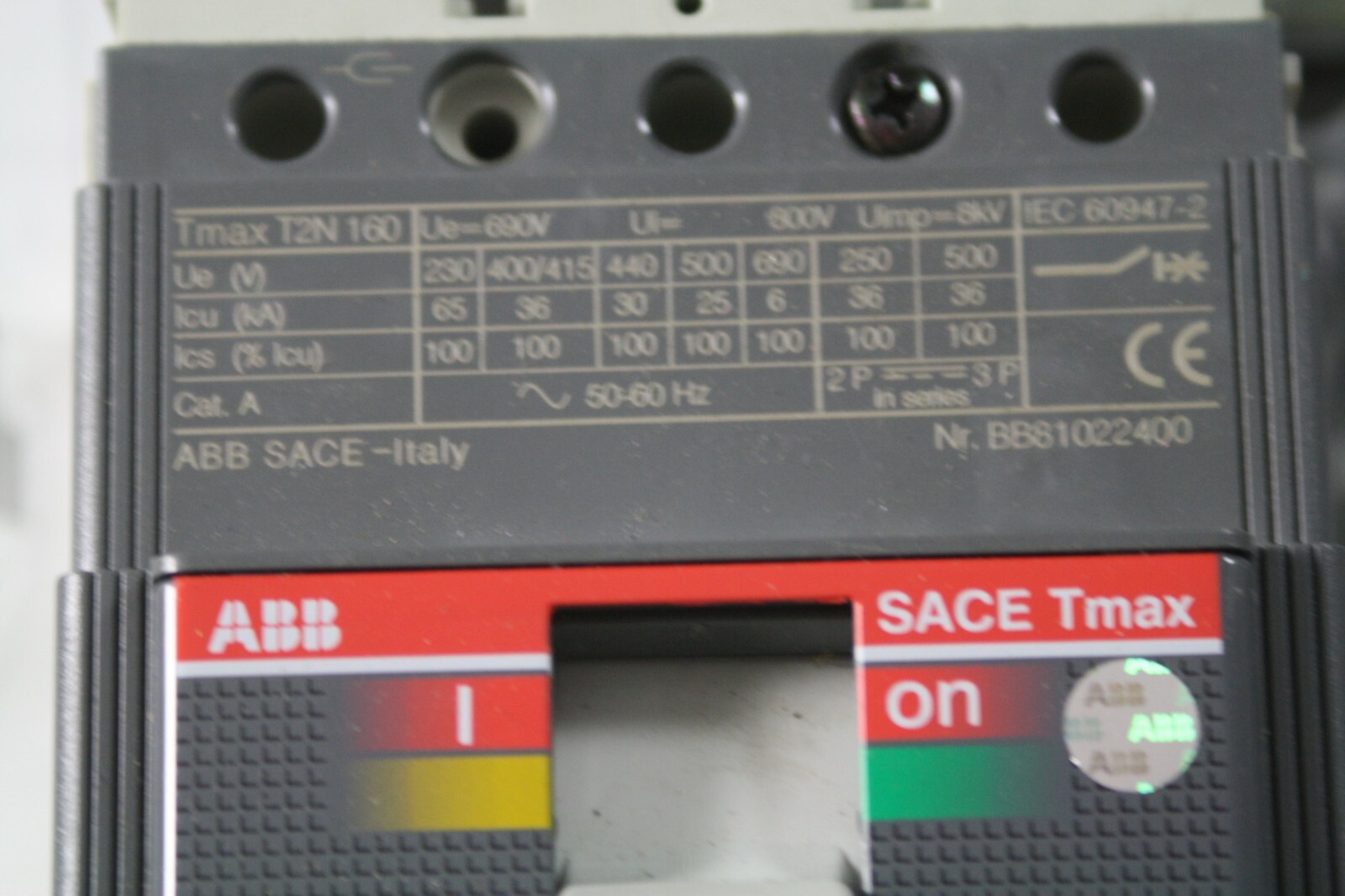 ABB SACE TMAX T2n-160 Circuit Breaker 20 Amp 1SDA050951R1 3 Pole for ...