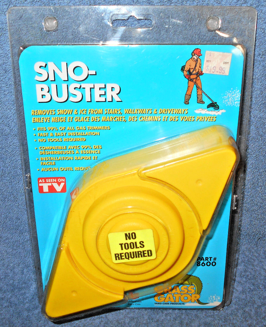 SNO BUSTER - SNOW & ICE REMOVER - FITS STRING TRIMMERS AS SEEN ON TV ...