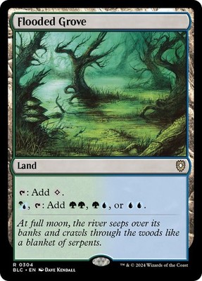 MTG Flooded Grove - Bloomburrow Commander #304 | eBay