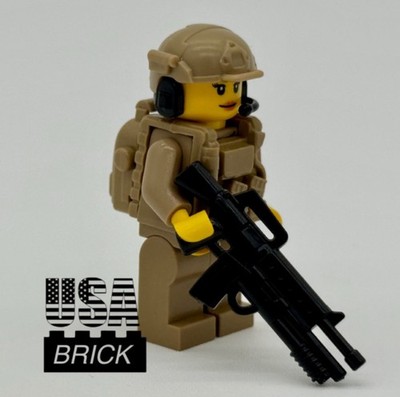 LEGO US Army Female Field Soldier made with real LEGO | eBay