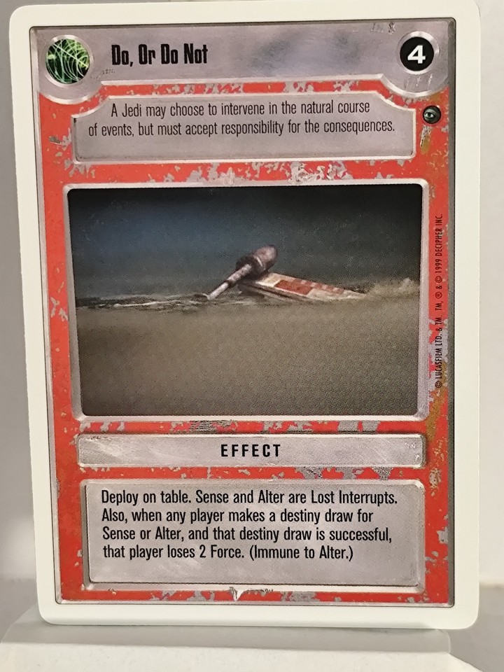 Decipher SWCCG Dagobah WB Uncommen/Common Light und Dark Side *freie ...