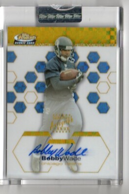 2003 TOPPS FINEST BOBBY WADE ROOKIE AUTOGRAPH GOLD REFRACTOR #/50 ...
