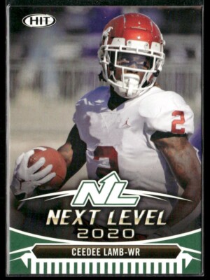 2020 Sage HIT Next Level Green Parallel CeeDee Lamb #100 RC Dallas ...