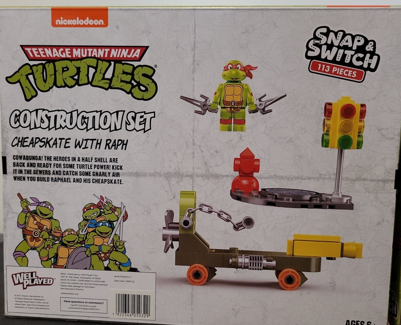 Nickelodeon Teenage Mutant Ninja Turtles Snap & Switch (LEGOS ...