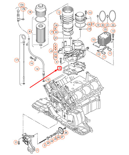 NEW AUDI A4 8K B8 ENGINE OIL FILTER SEAL 059115441K OEM | eBay