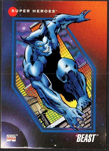 Marvel 1992 Impel Super Heroes Beast Trading Card #6 Ornate EUC Sleeved ...