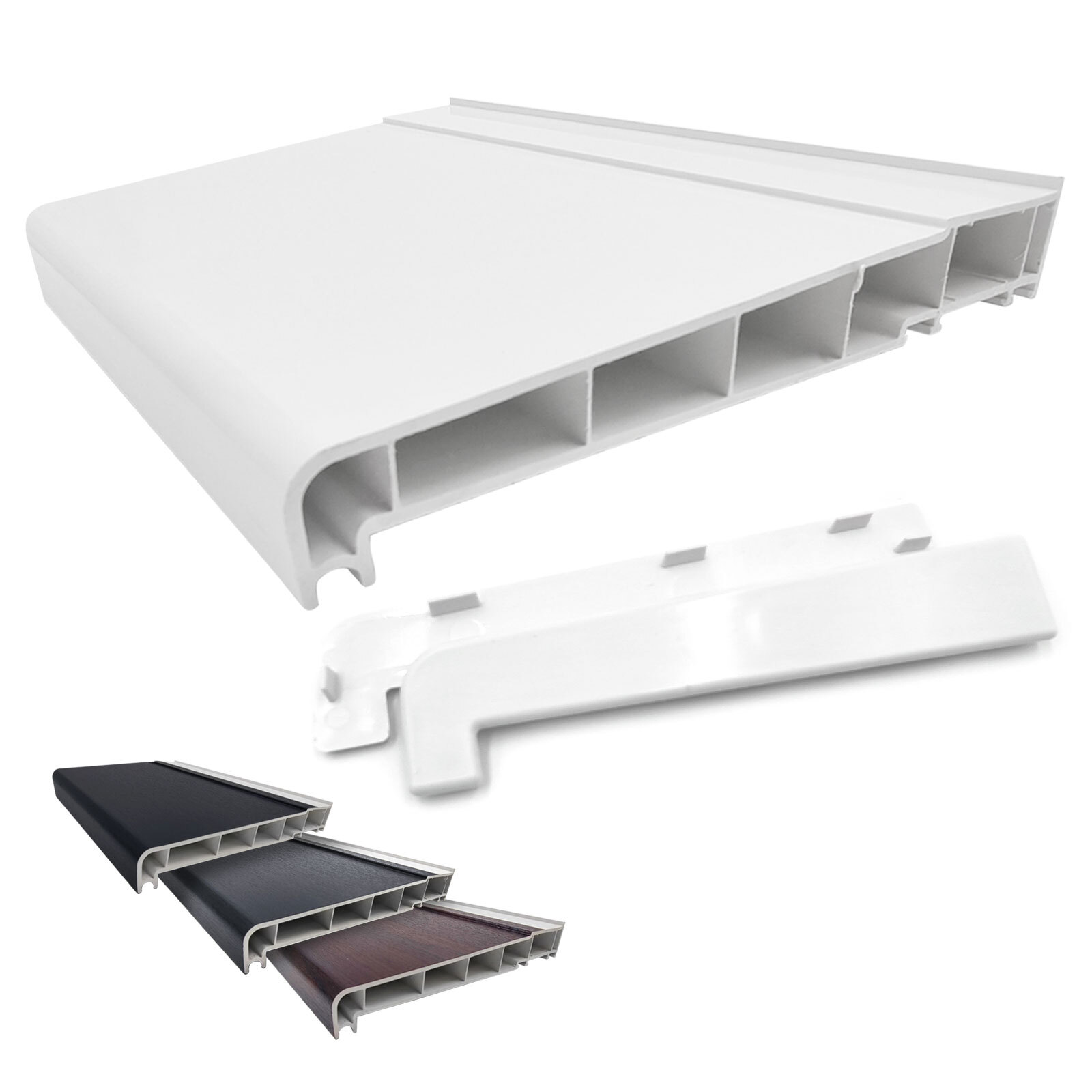 uPVC Window Door Cill 225mm Eurocell Plastic External PVC Sill - 2m, 2 ...