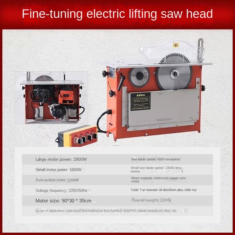 Dust-free Sub-master Inverted Electric Saw Table Push Table Saw ...