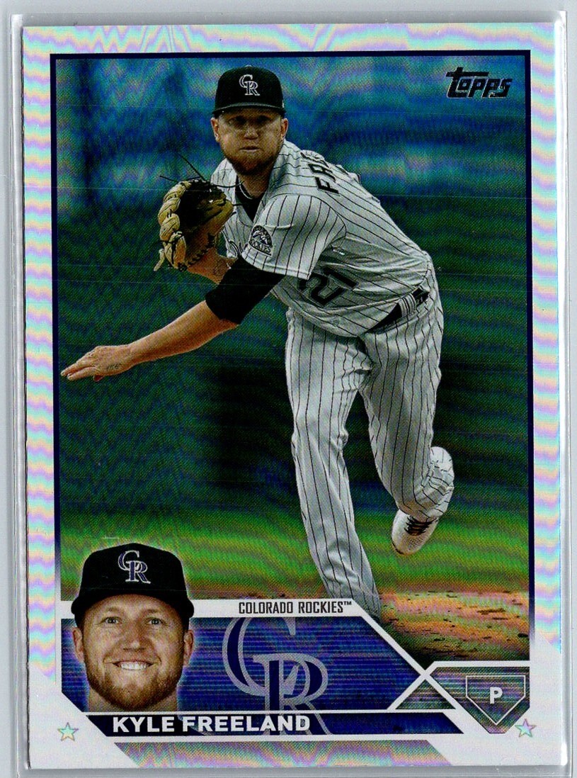 2023 TOPPS SERIES 2 RAINBOW FOILBOARD KYLE FREELAND COLORADO ROCKIES ...