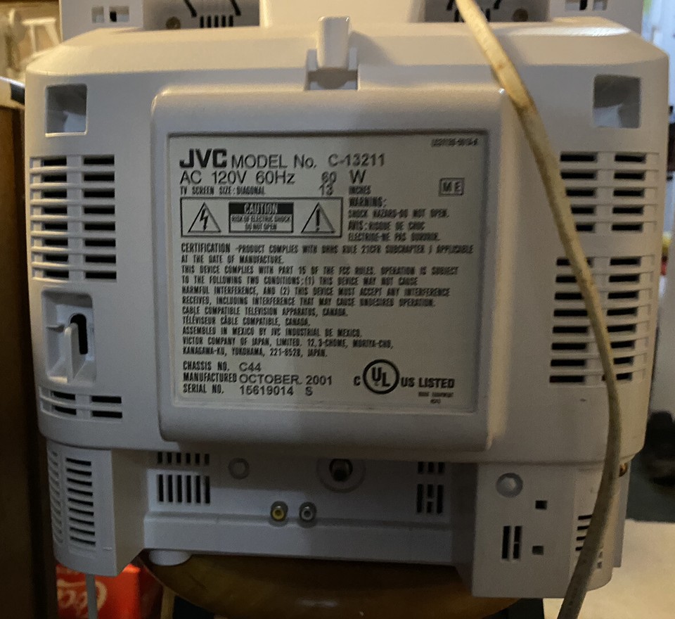 JVC C-13211 CRT 13-Inch Diagonal Gaming Color Tv | eBay