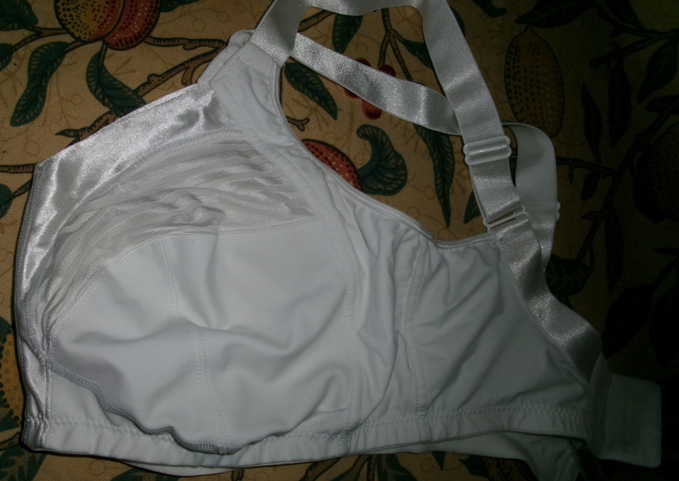 NEW M&S TOTAL SUPPORT FULL CUP WHITE LINED BRA,UNPADDED,NO WIRE,COTTON ...