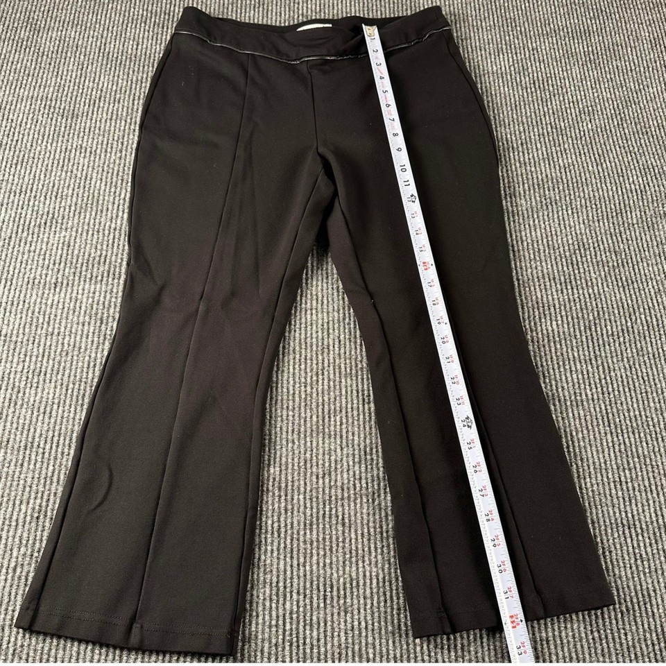 Nanette Lepore Black Flare Pants Womens Size M Pintuck Career Dress ...