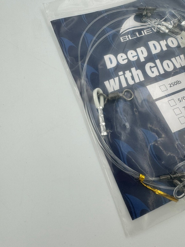 Bluewing Deep Drop Rig Glow Tubes 1pc Snapper Tilefish Rig Stainless ...