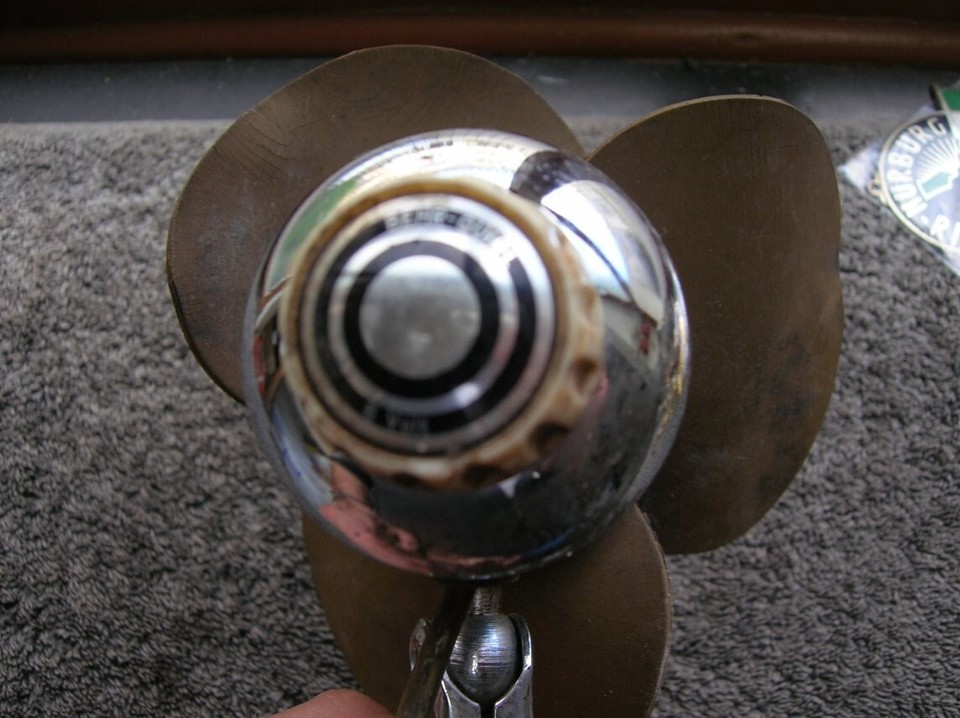 6V BEHR CHROME QUIRL DASH FAN KDF VW SPLIT OVAL BUG BUS PORSCHE 356 ...