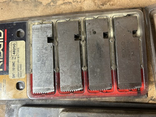 Ridgid 48250 Dies. Used In Great Condition Will Ship To Lower 48. 2 ...