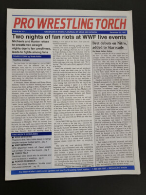 Pro Wrestling Torch Magazine December 20 1997 M343 | eBay