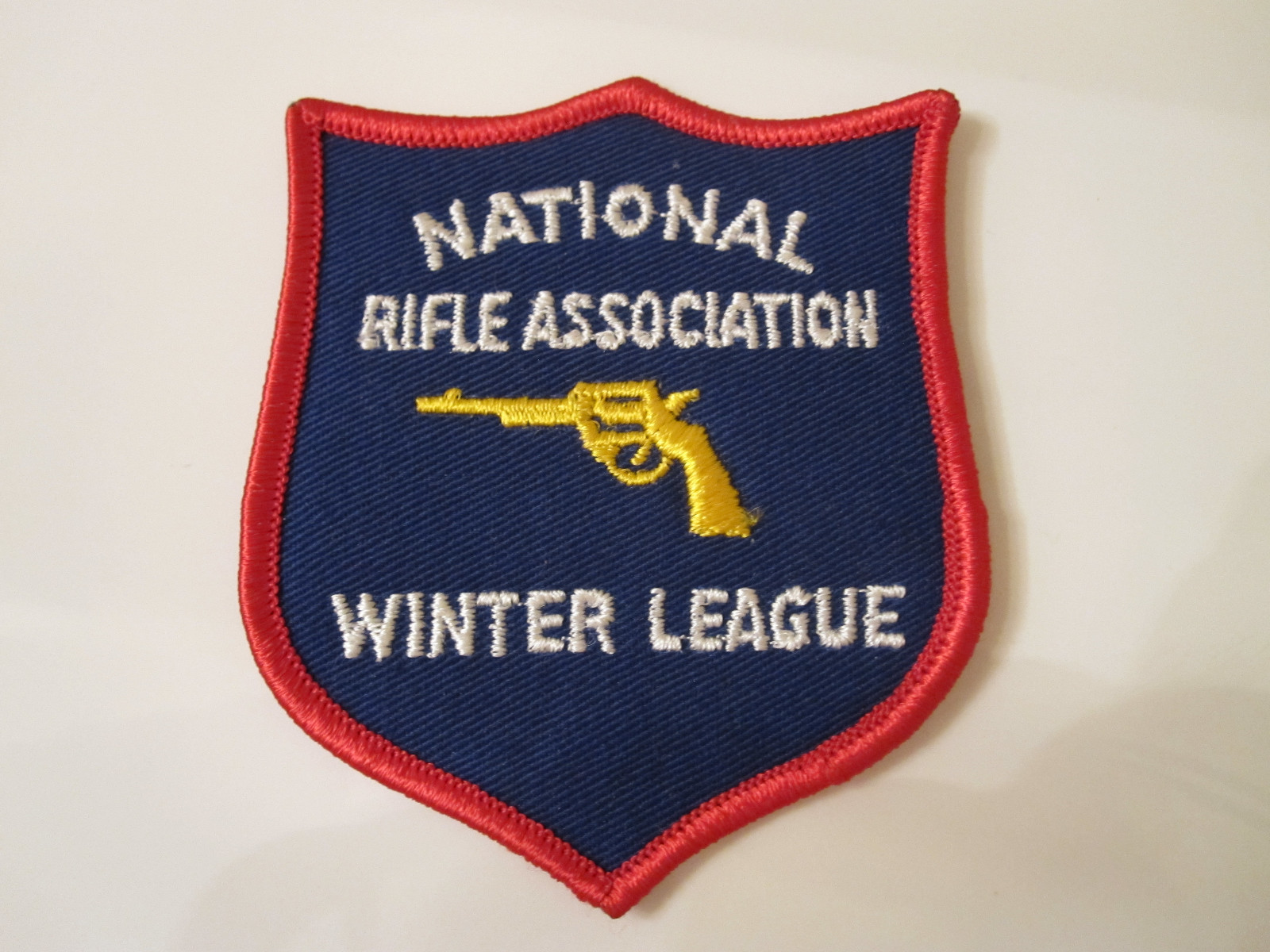 Vintage National Rifle Association NRA Winter League Embroidered Cloth ...