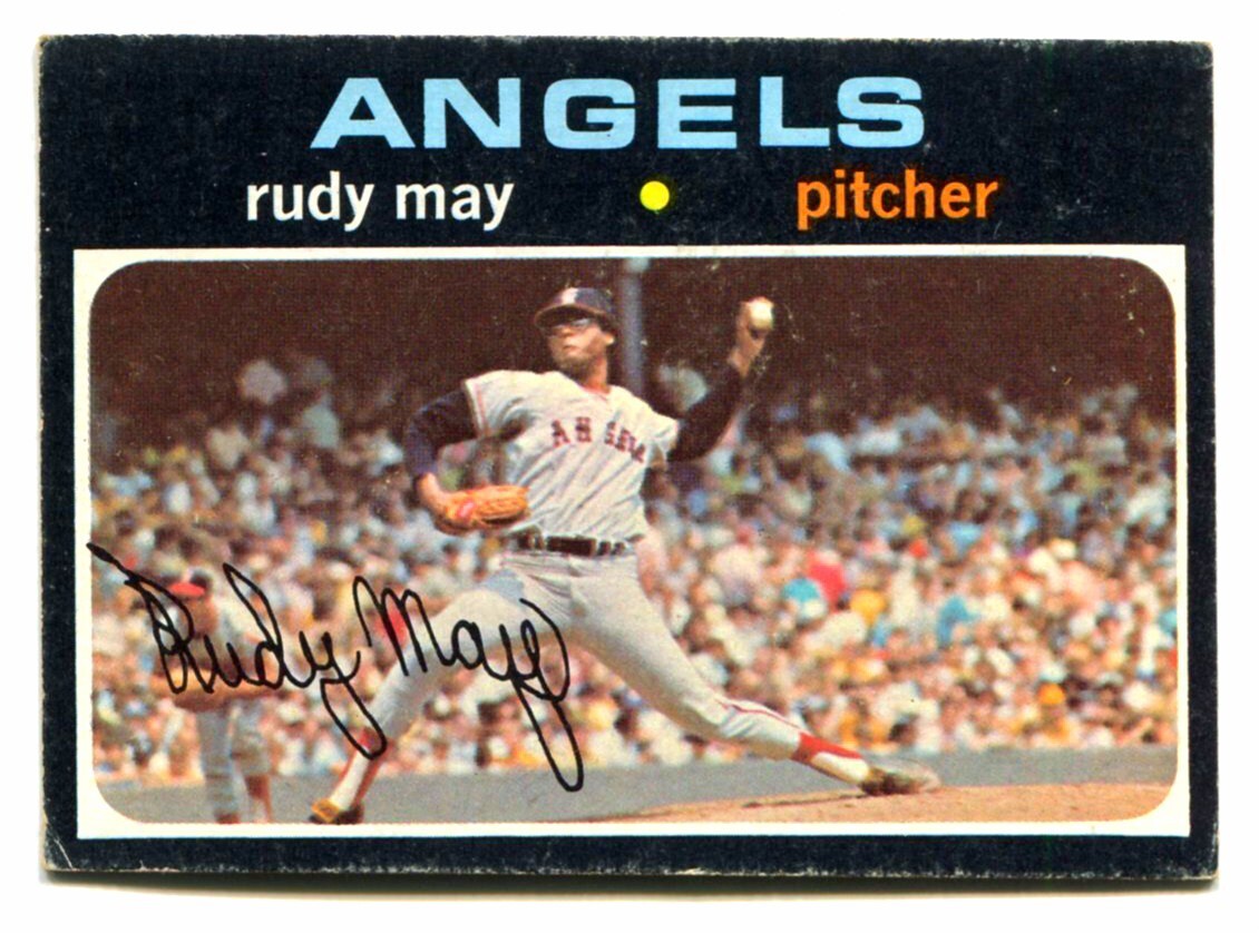1971 Topps #318 Rudy May Baseball Card - California Angels | eBay