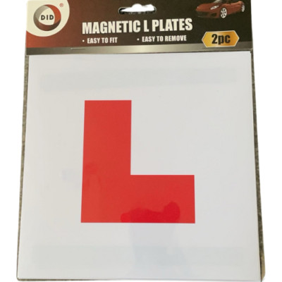 2 x L Plate Magnetic Exterior Car New Pair Learner Plates Secure & Safe ...
