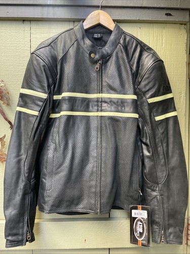 NEW Custom BILT Cafe Racer Leather MOTORCYCLE Biker JACKET Mens US 42 ...