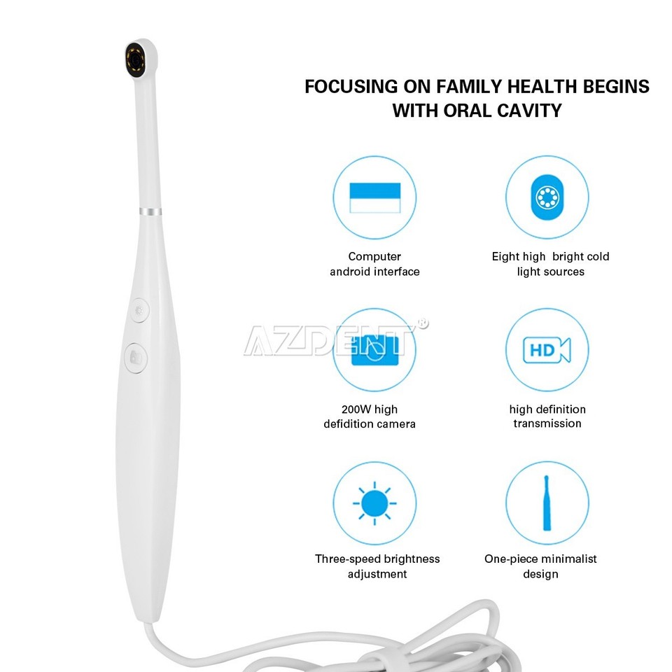 Dental Intraoral Camera USB Digital Imaging Intra Oral HD Camera 8 LED ...
