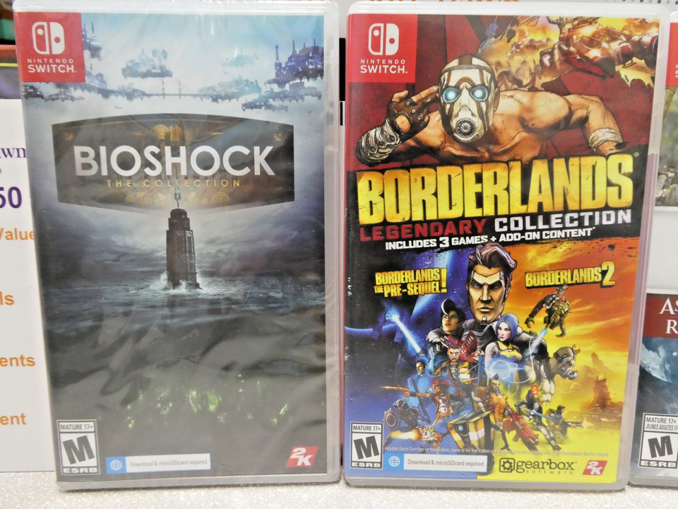 Nintendo Switch Games Bioshock, Borderlands & Assassins Creed ...