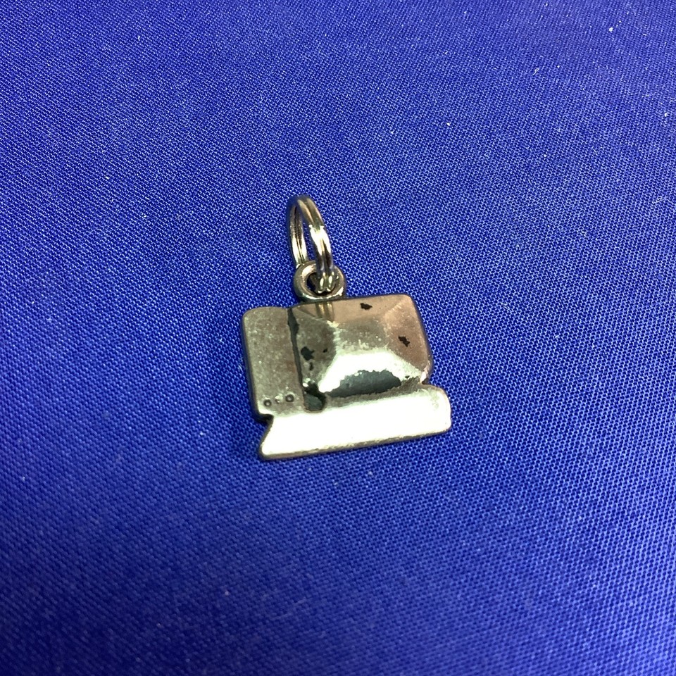 Vintage Retro 1980 Computer Charm Pendant Silver Tone N30 | eBay
