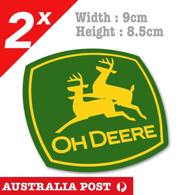 John Deere Logo , Oh Deere JOHN Deere Funny Logo Stickers | eBay Australia
