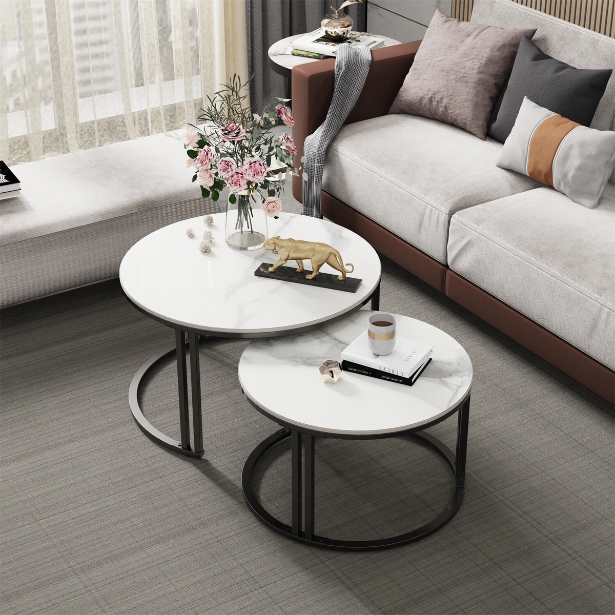 Modern Round Center Table Designs For Living Room | Baci Living Room