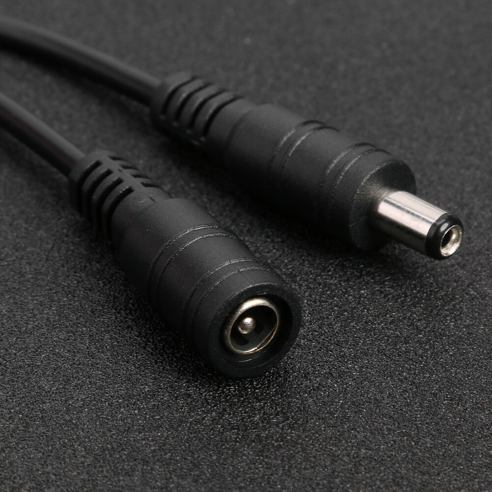 DC 5.5x2.1mm Male Female Extension Cable for CCTV Camera LED Strip (5m ...